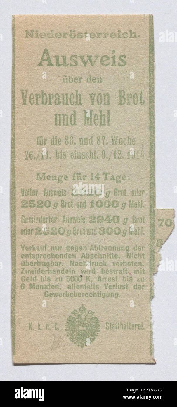 Food ration card hi-res stock photography and images - Alamy