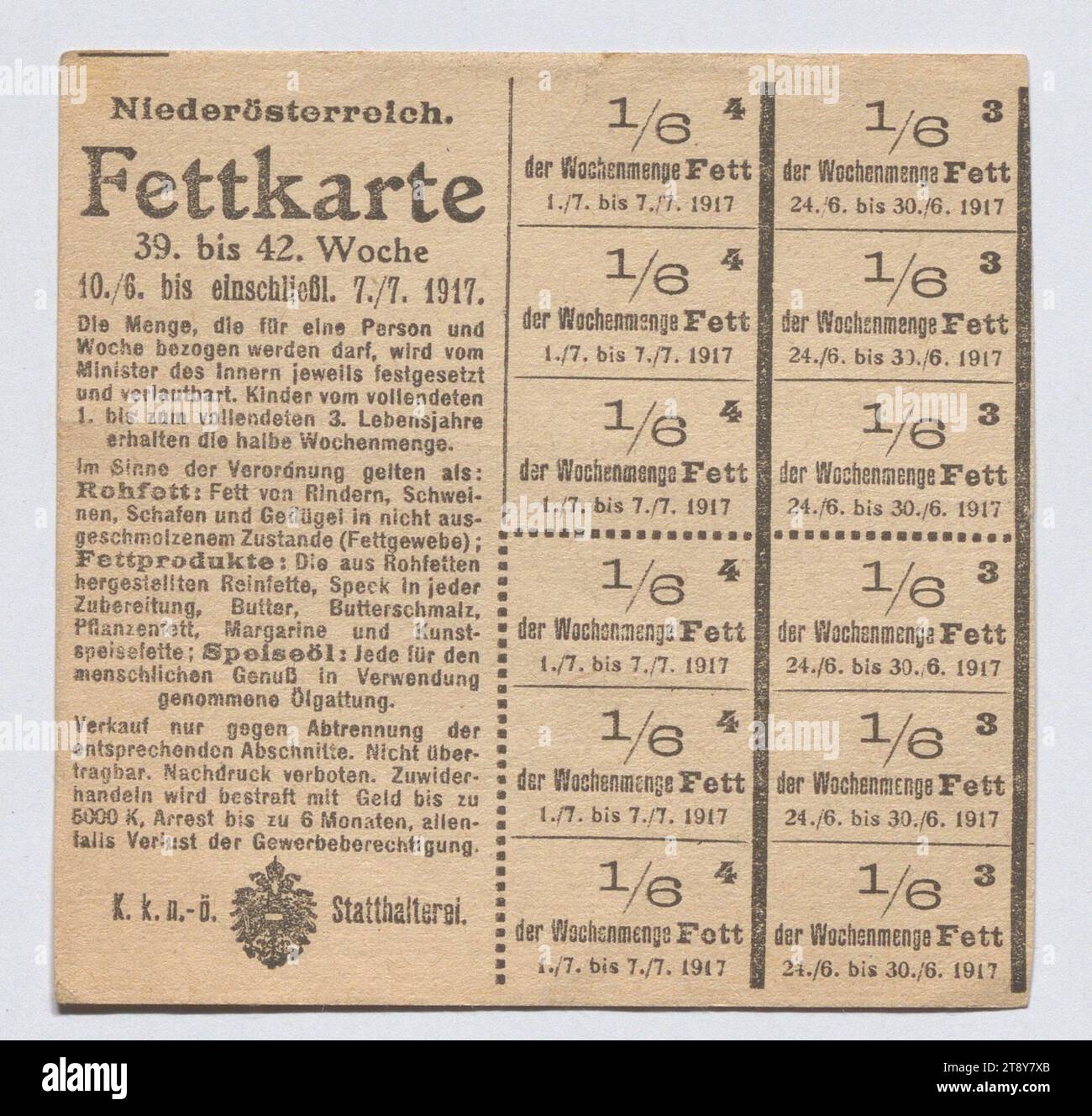 World war i ration card hi-res stock photography and images - Alamy