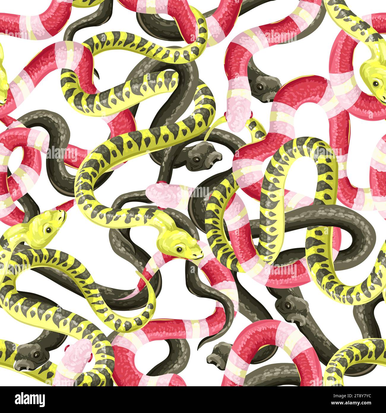 Seamless white snakeskin texture Stock Vector Images - Alamy