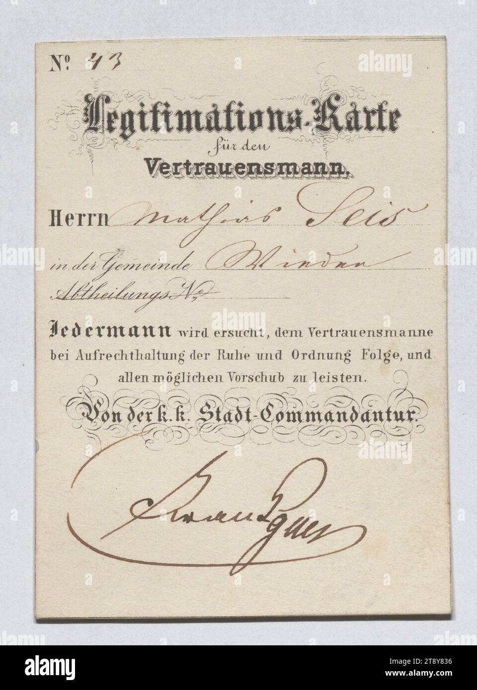 Vertrauensmann mathias seis hi-res stock photography and images - Alamy