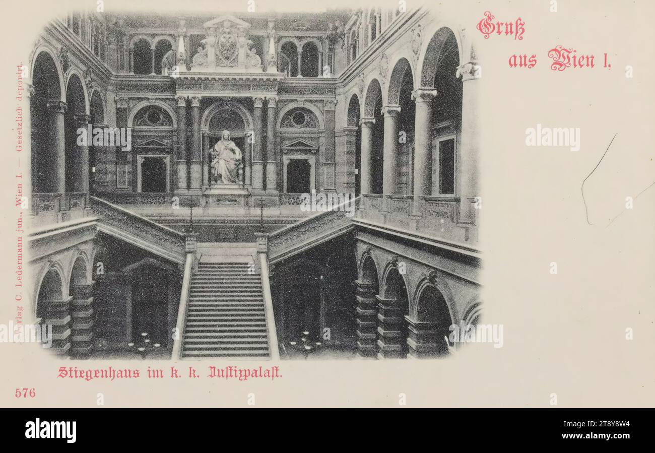 1st, Schmerlingplatz 10 - Palace of Justice - inside - staircase ...