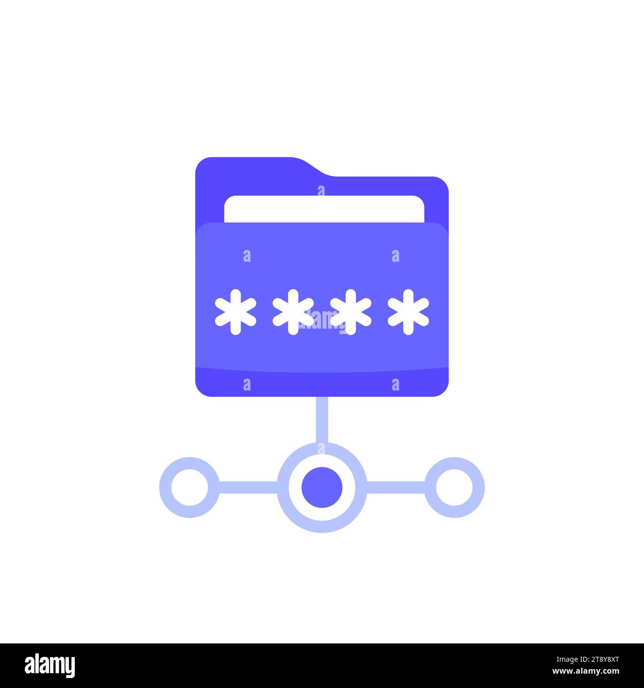 folder with a password icon Stock Vector Image & Art - Alamy