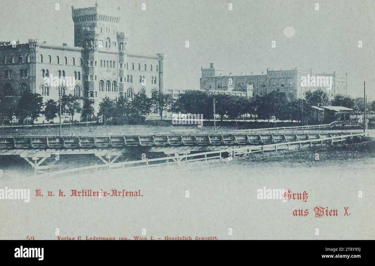 3, Arsenalstraße - Arsenal, picture postcard, Carl (Karl) Ledermann jun ...