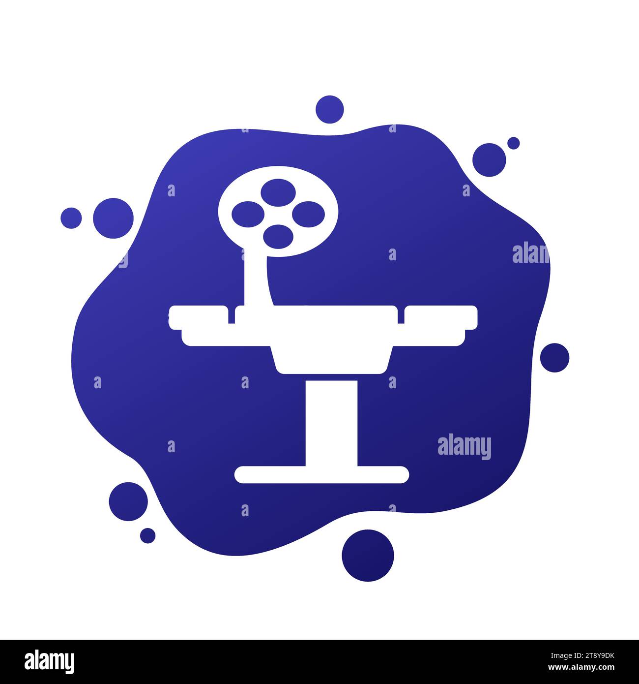 Surgical operating table Stock Vector Images - Alamy