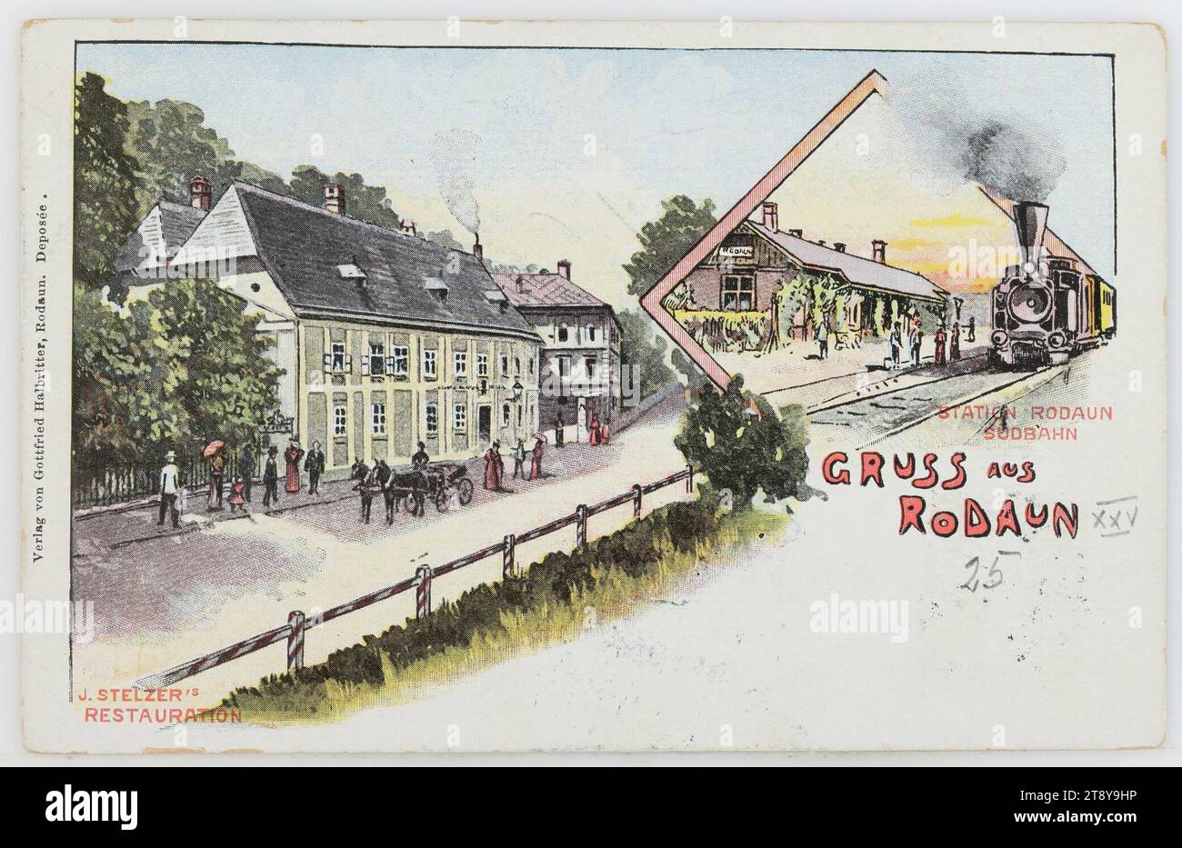 23rd, Rodaun - Railway station and J. Stelzer's restoration, picture ...