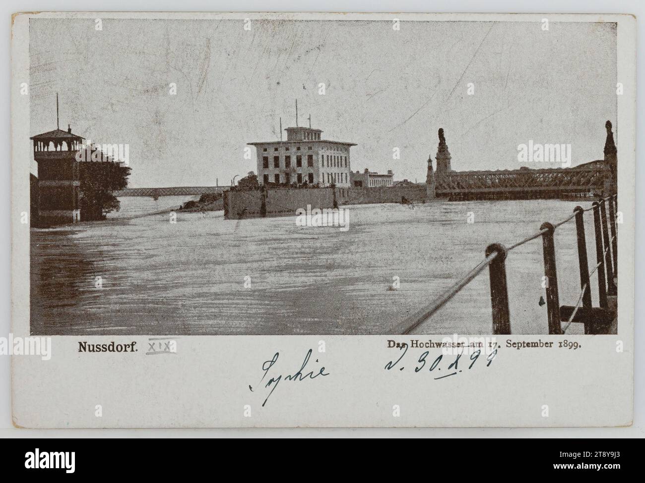 Danube Canal - Nussdorf Lock - 'The flood on September 17, 1899 ...