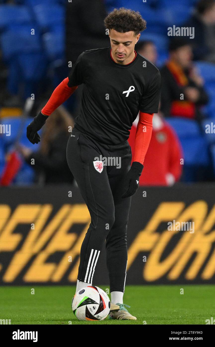Ethan Ampadu of Wales during the UEFA Euro Group D Qualifier match ...