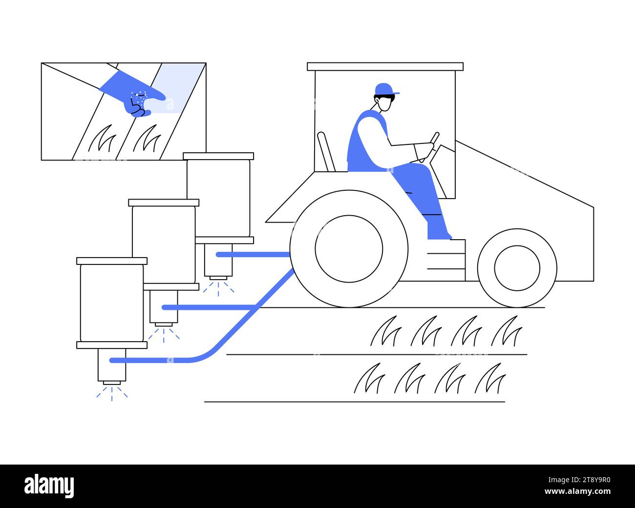 Fertilizer use abstract concept vector illustration Stock Vector Image ...