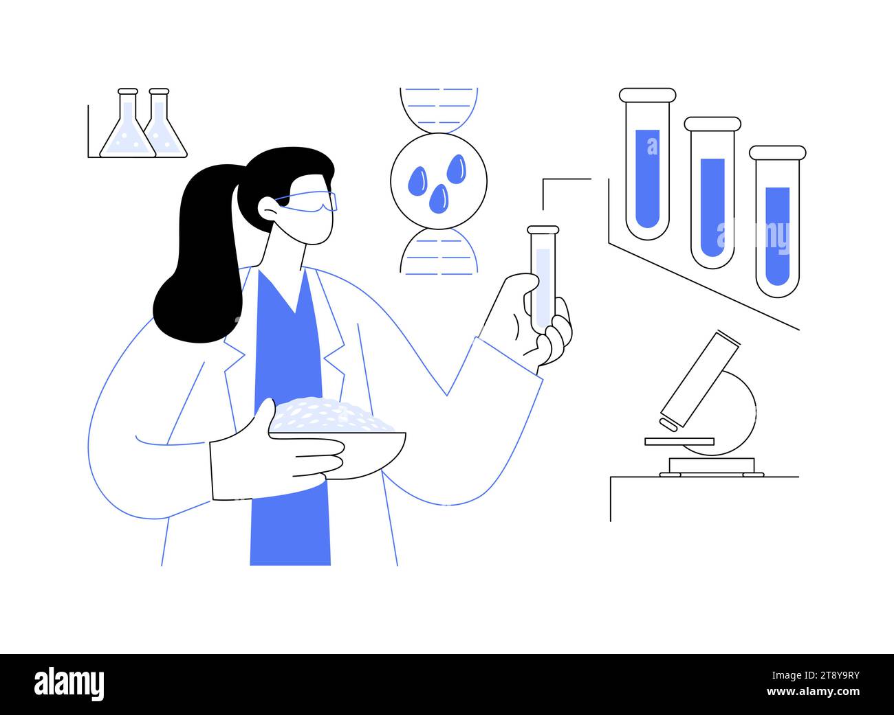 Genetically modified seeds abstract concept vector illustration Stock Vector Image & Art - Alamy