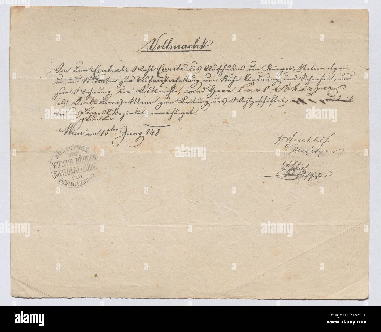 Power of attorney for Carl Scherzer as election officer of the district ...