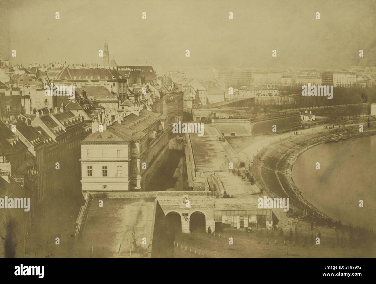 City fortification: Rotenturm bastion and Rotenturm gate before ...