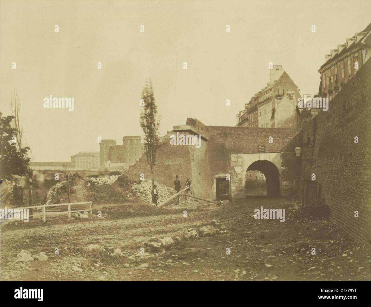 City fortification: Fischertor from outside, k. k. Hof- und ...