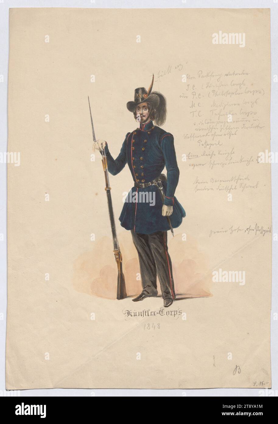 Military uniforms lithograph hi-res stock photography and images - Alamy