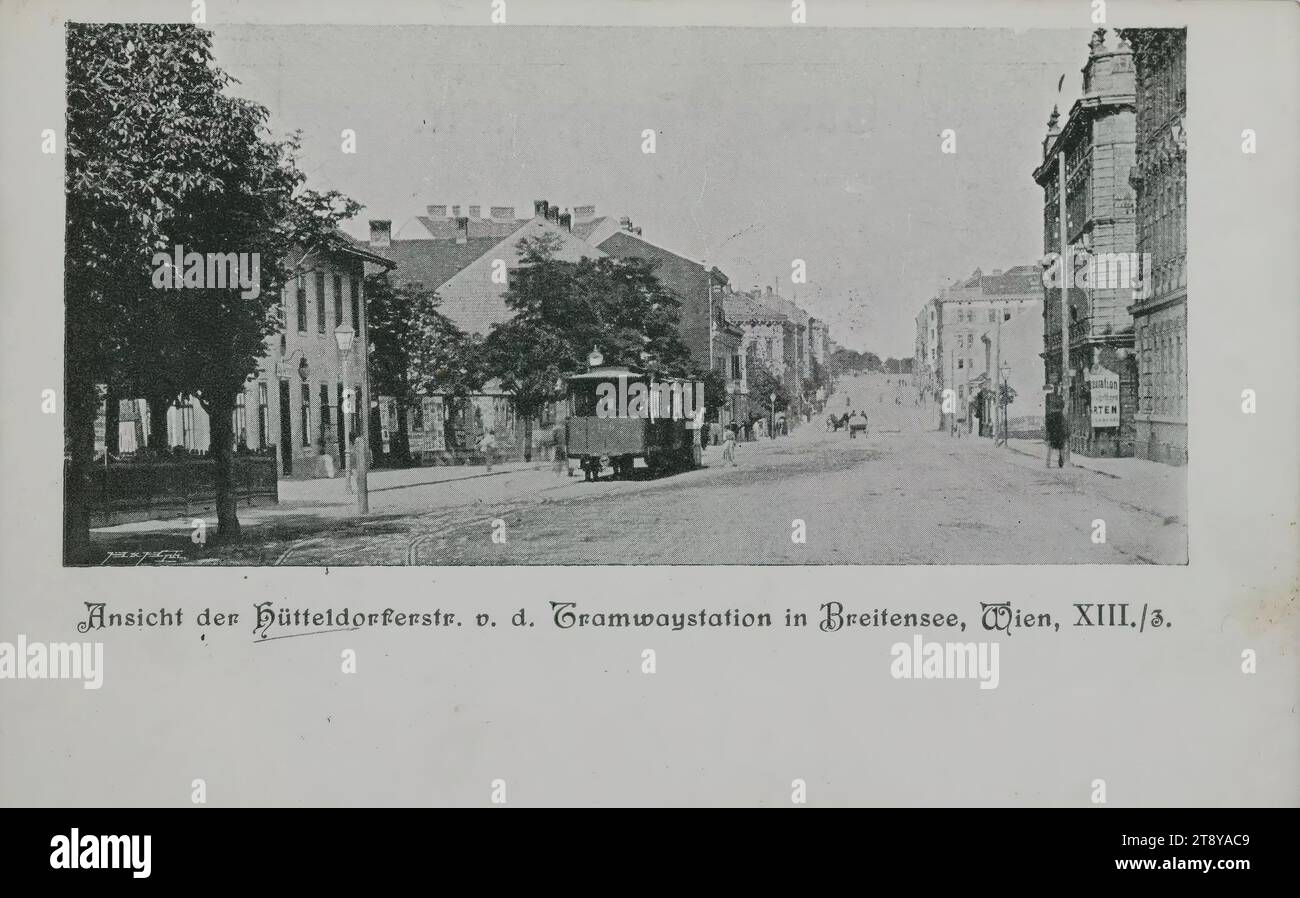 14th, Hütteldorfer Straße - view from the tramway station in Breitensee ...