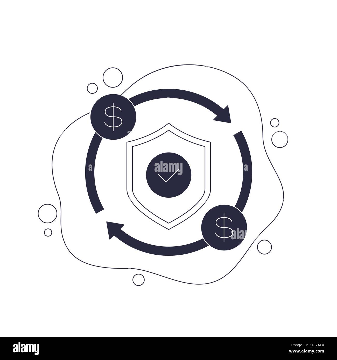 Insurance payment icon black hi-res stock photography and images - Alamy