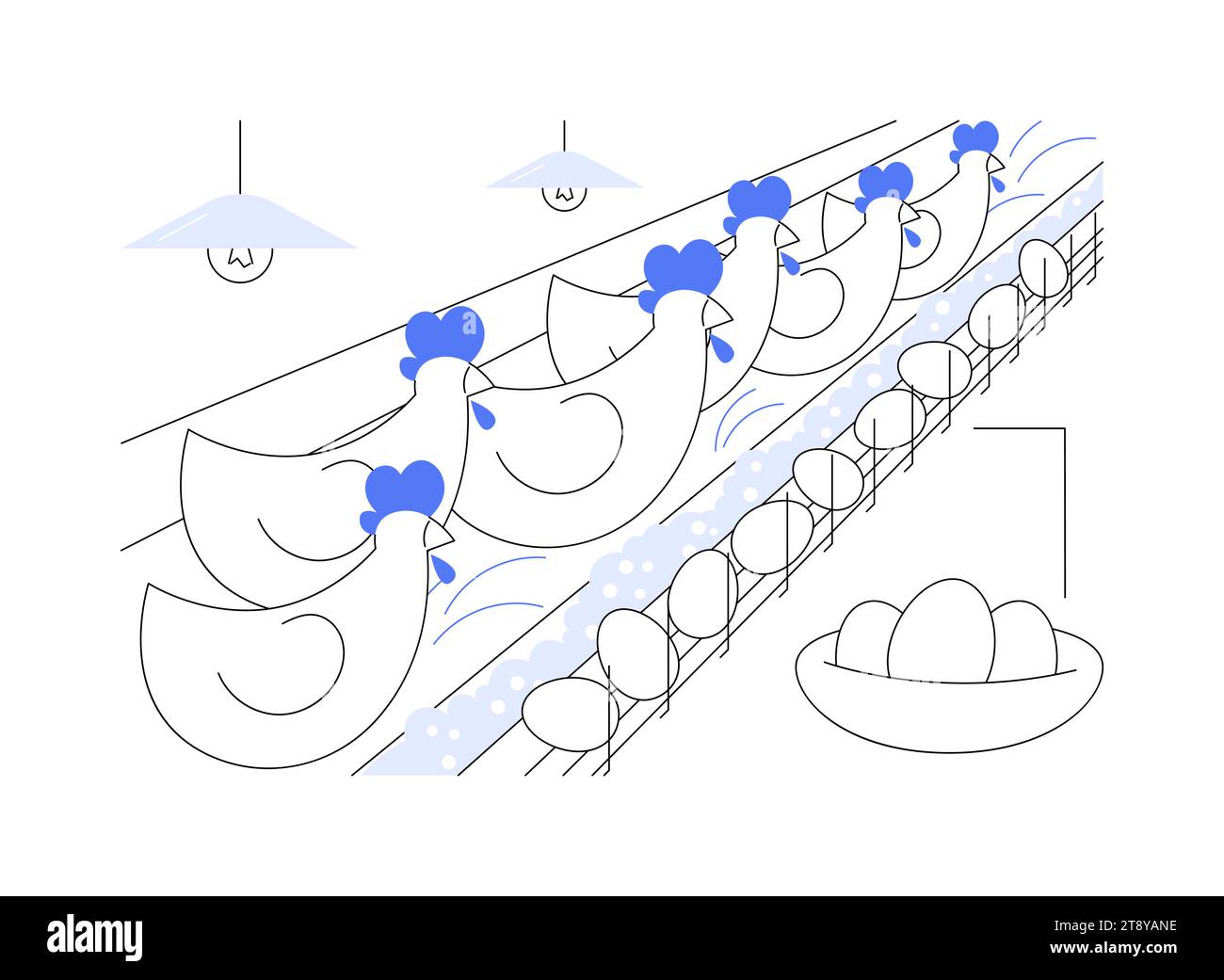 Egg production abstract concept vector illustration Stock Vector Image ...