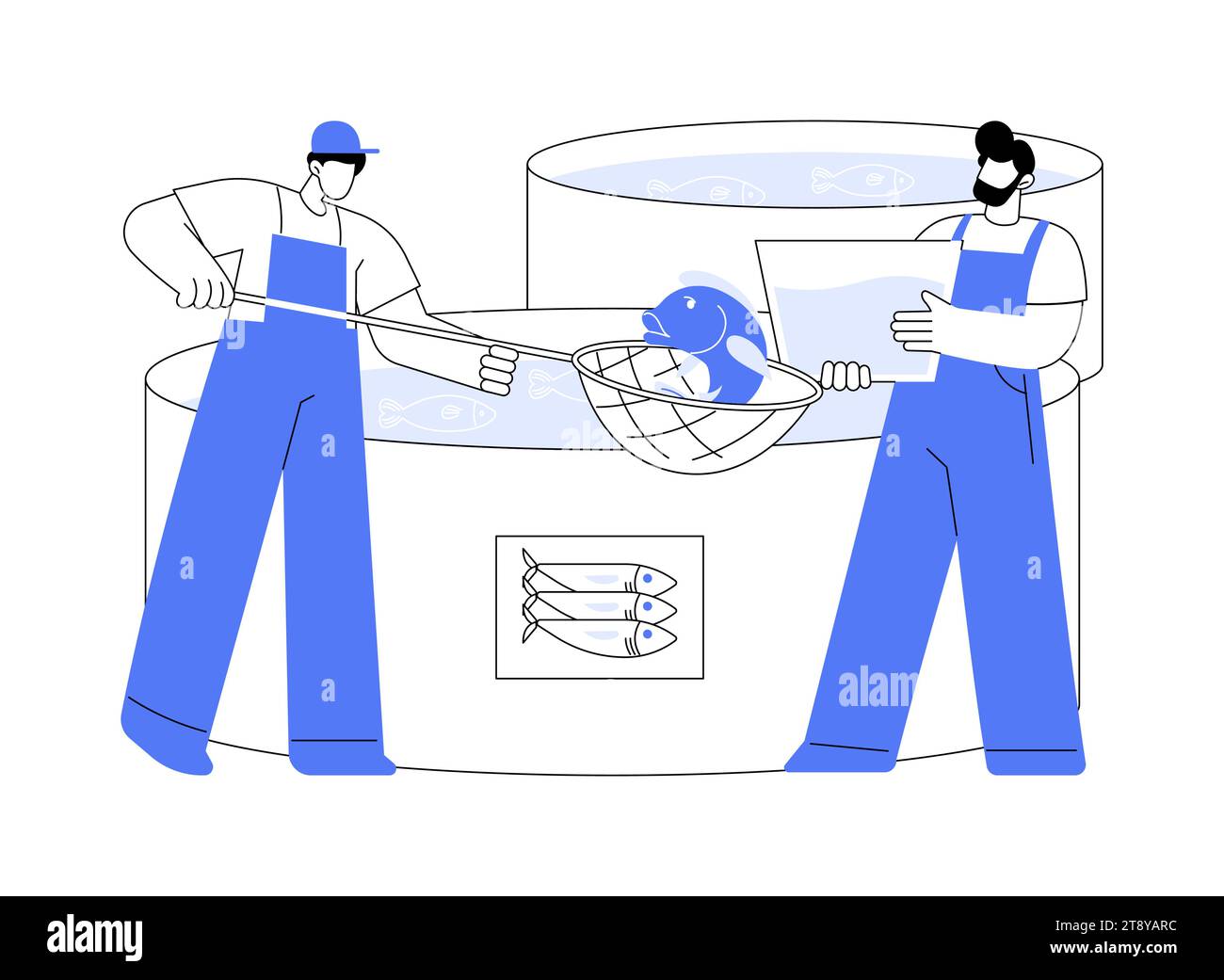 Harvest fish abstract concept vector illustration Stock Vector Image ...