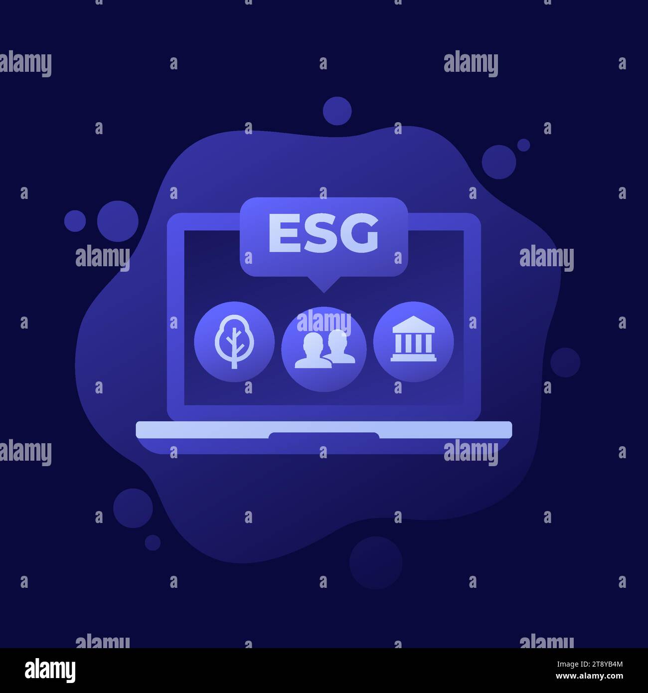 ESG, Environmental, social governance vector Stock Vector Image & Art ...