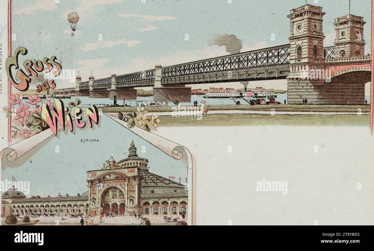Greeting from Vienna, Schneider & Lux, Producer, 1898, coated ...