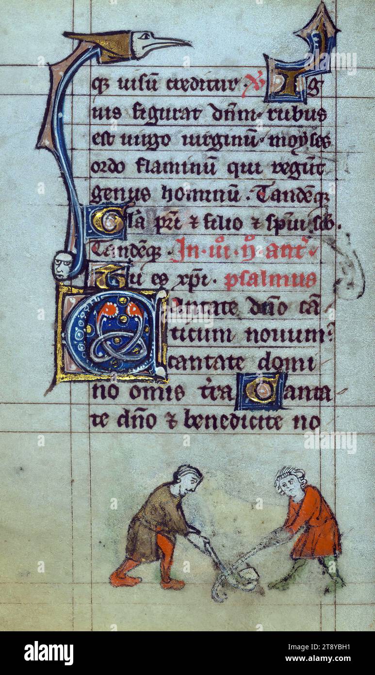 Book of Hours, Men playing hockey, This small Book of Hours is ...