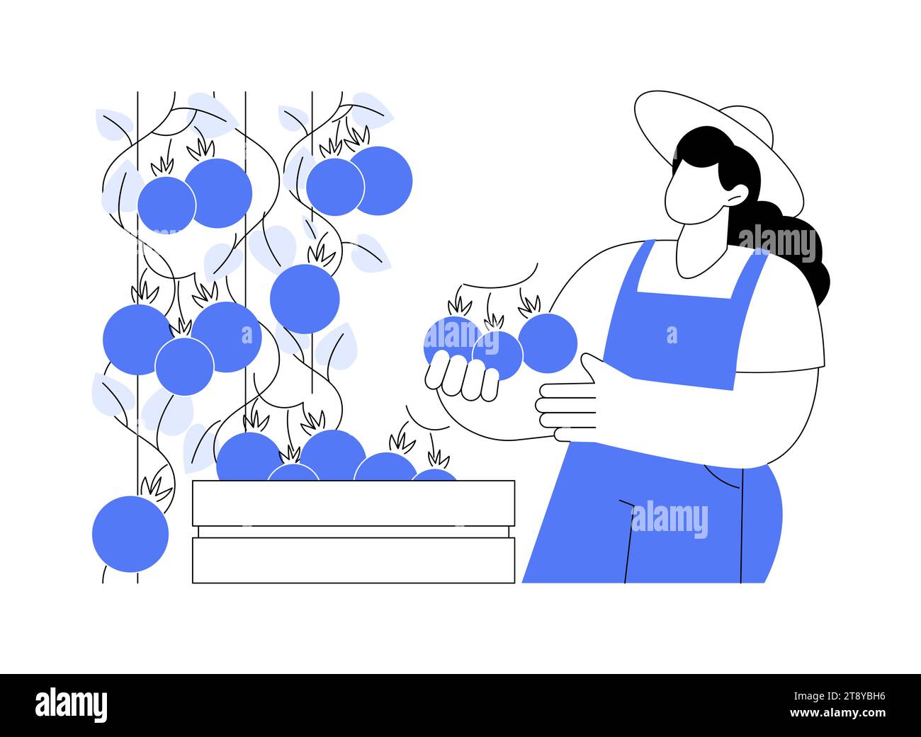 Tomato greenhouse abstract concept vector illustration Stock Vector ...