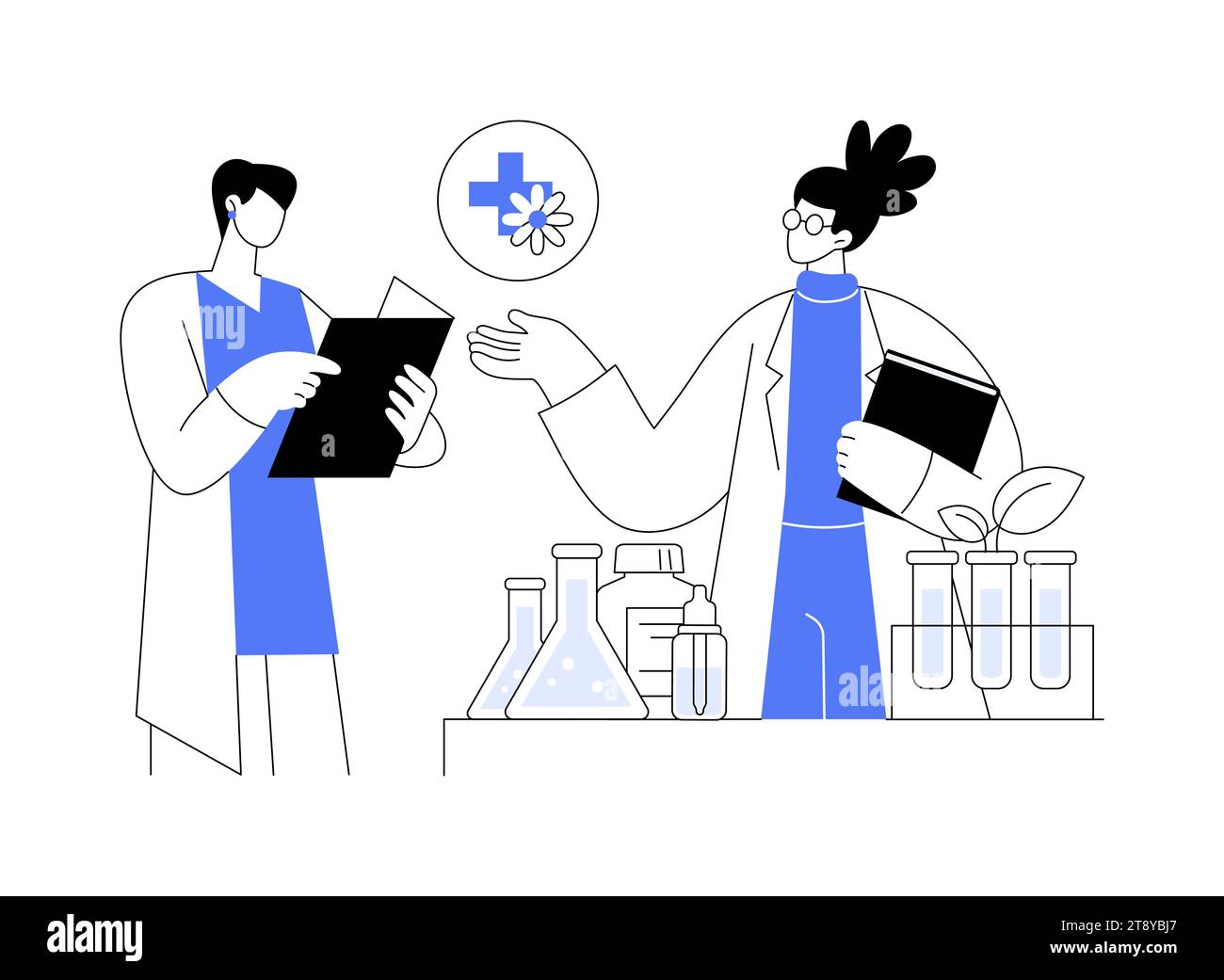 Raw materials for cosmetics abstract concept vector illustration Stock ...