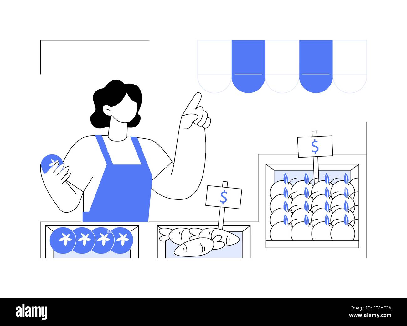 Farmers market abstract concept vector illustration Stock Vector Image ...