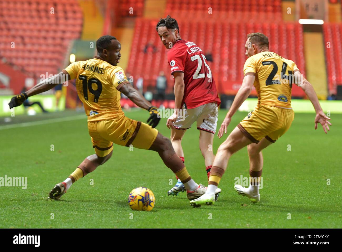 London, England. 21st Nov 2023. Louie Watson of Charlton Athletic ...