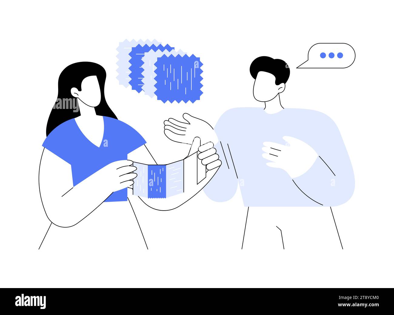 Choosing furniture material abstract concept vector illustration Stock ...