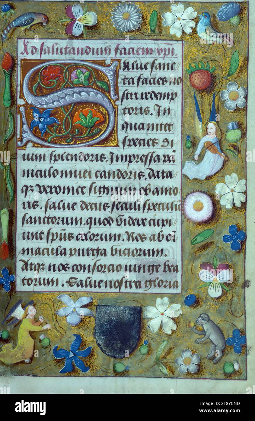 Prayer Book (Use of Rome), Initial S, This late fifteenth-century ...