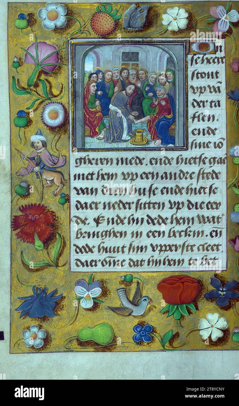 Prayer Book (Use of Rome), Christ washing apostles' feet, This late ...