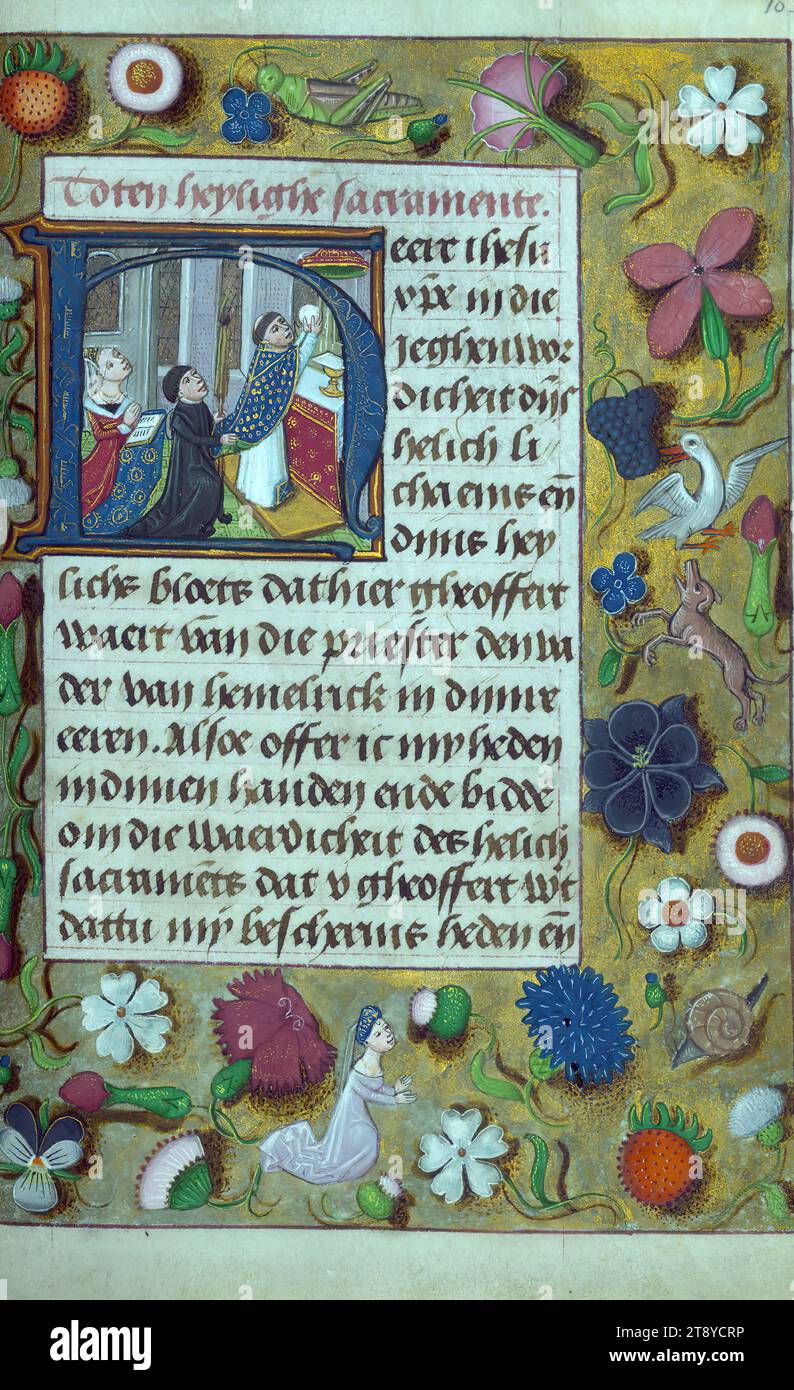 Prayer Book (Use of Rome), Mass and kneeling couple, This late ...