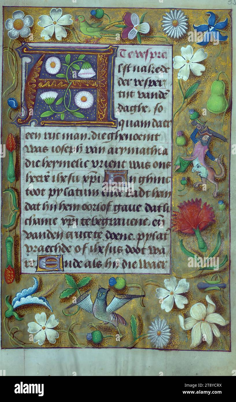 Prayer Book (Use of Rome), Initial, This late fifteenth-century prayer ...