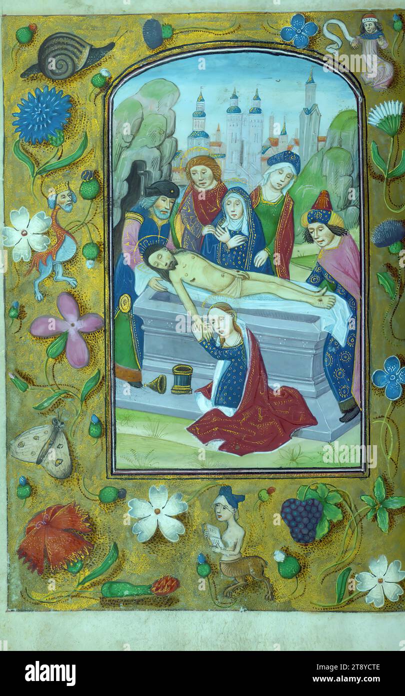 Prayer Book (Use of Rome), Entombment, This late fifteenth-century ...