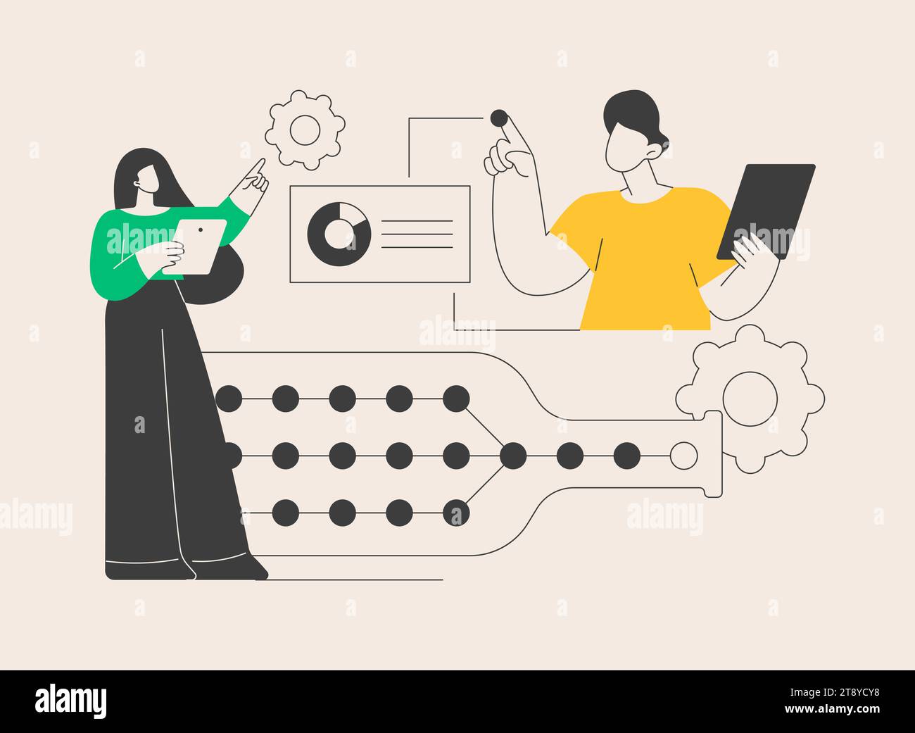 Bottleneck analysis abstract concept vector illustration Stock Vector ...