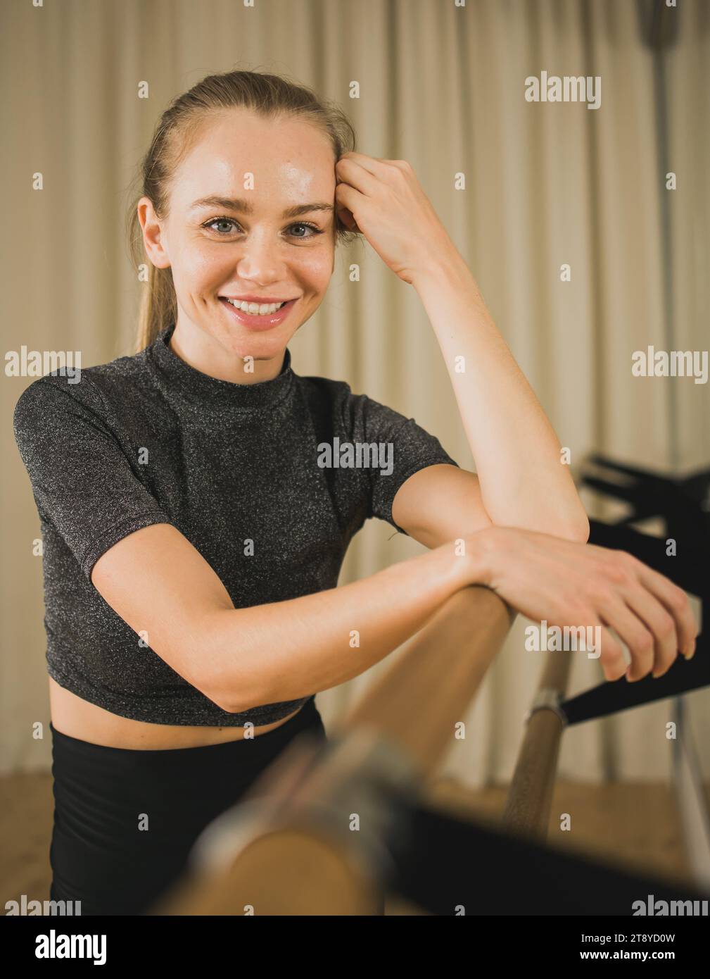 Portrait Active young woman portrait female ballet or contemporary ...