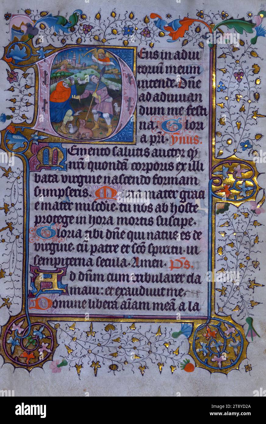 Book of Hours, Use of Augustinian Canons of Windesheim Chapter, Initial ...