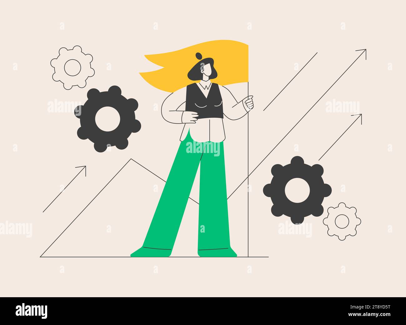 Leadership abstract concept vector illustration Stock Vector Image ...