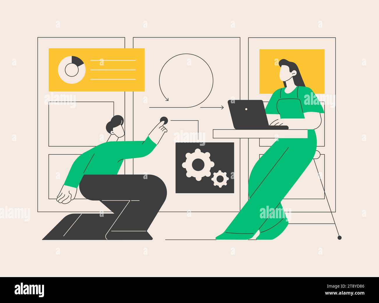 Agile project management abstract concept vector illustration Stock ... Agile project management abstract concept vector illustration Stock ...