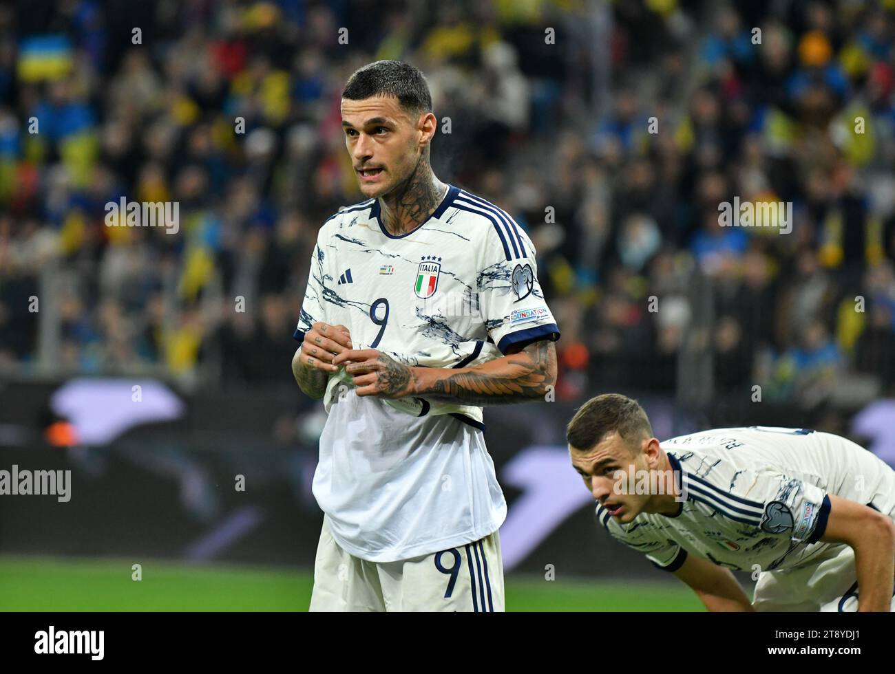 Leverkusen, Germany - November 20, 2023: Portrait of forward Gianluca ...