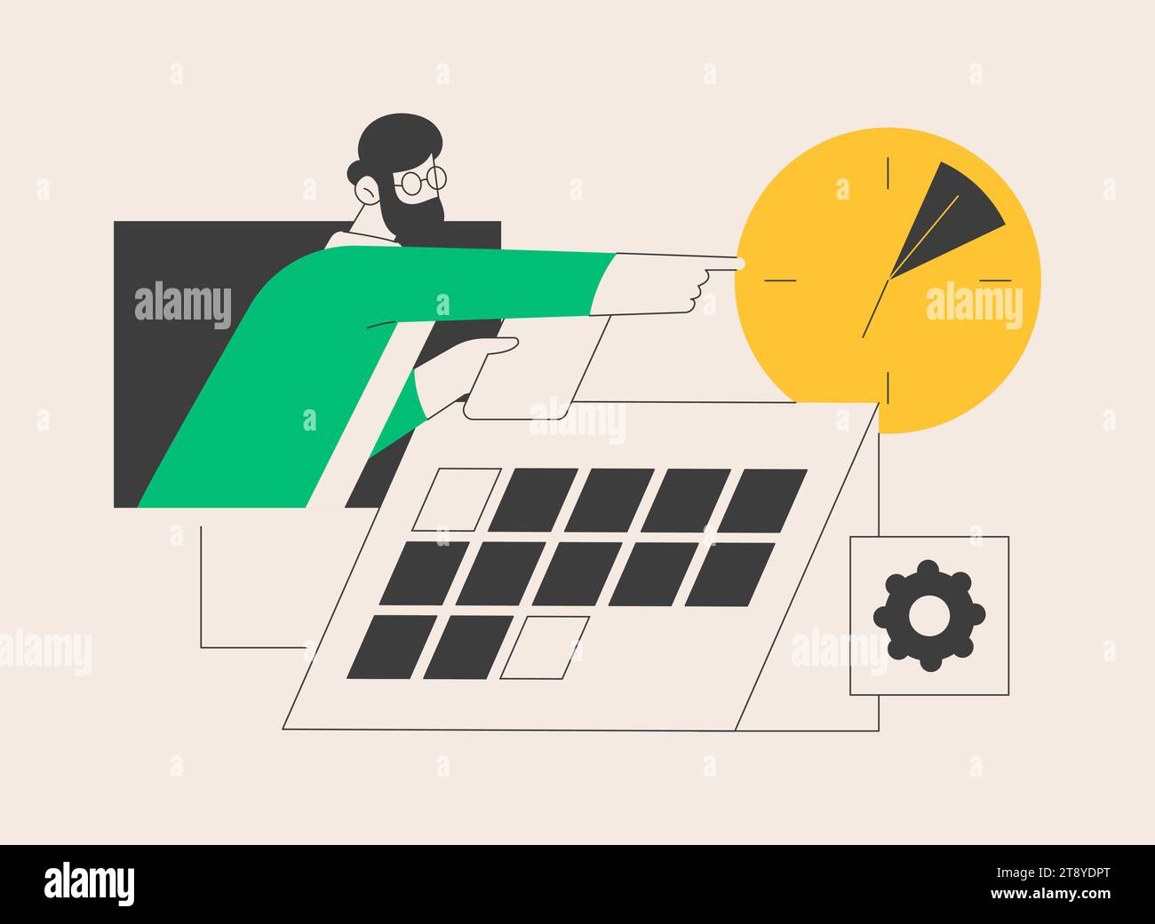 Deadline abstract concept vector illustration Stock Vector Image & Art ...