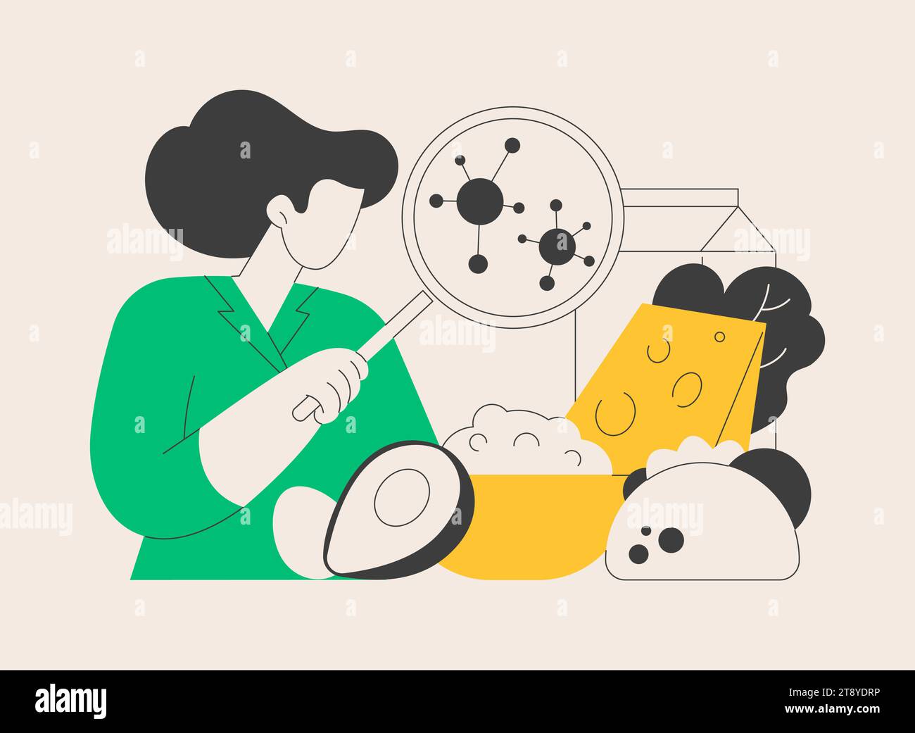 Food contamination abstract concept vector illustration Stock Vector ...