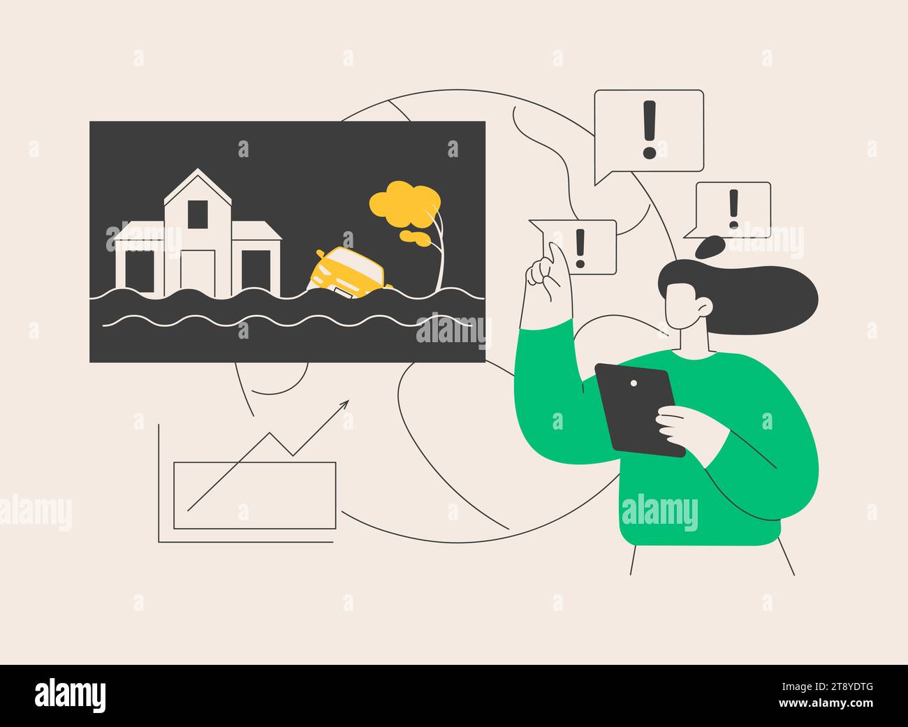 Flood abstract concept vector illustration Stock Vector Image & Art - Alamy