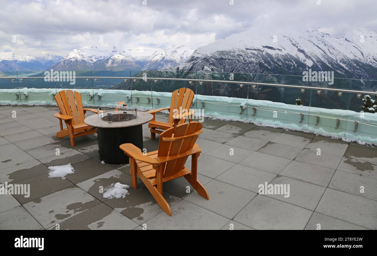 Banff national park chairs hi-res stock photography and images - Alamy
