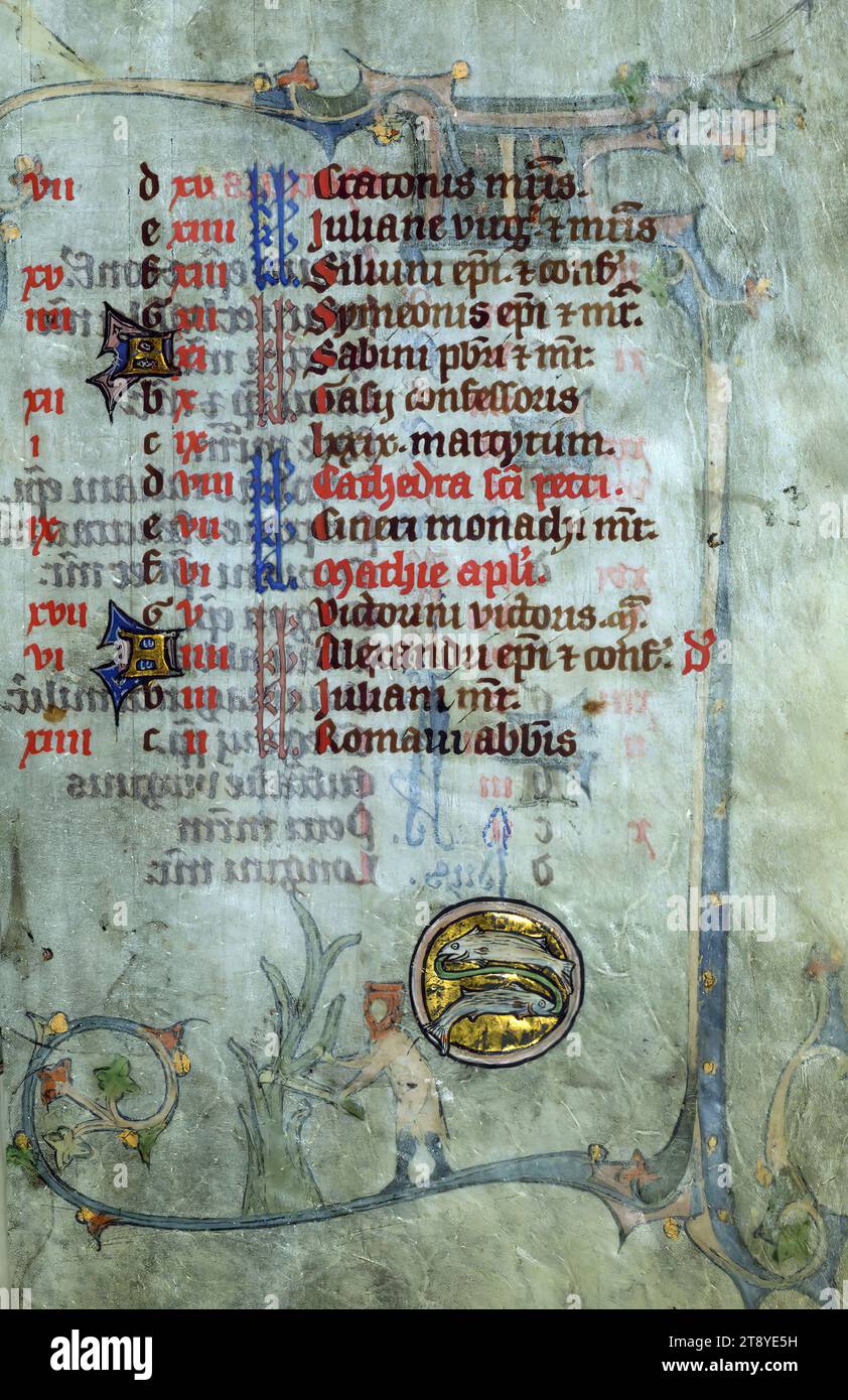 Book of hours february hi-res stock photography and images - Alamy