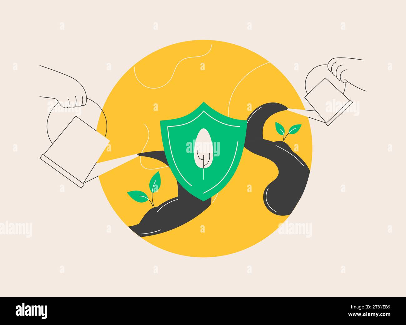 Lands conservation abstract concept vector illustration Stock Vector ...