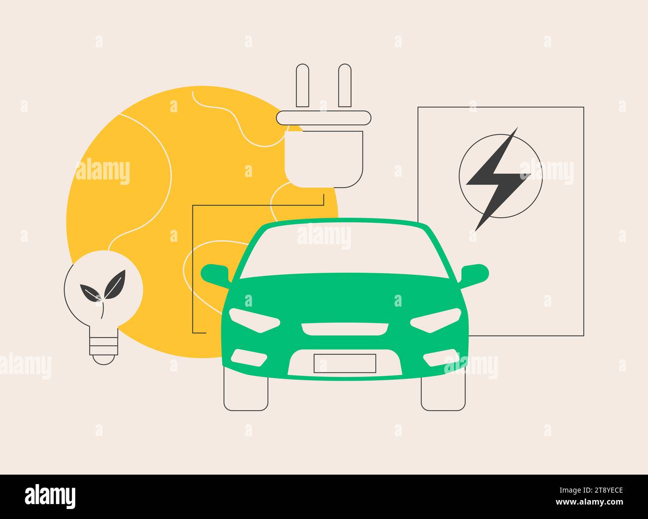 Electric vehicle use abstract concept vector illustration Stock Vector ...