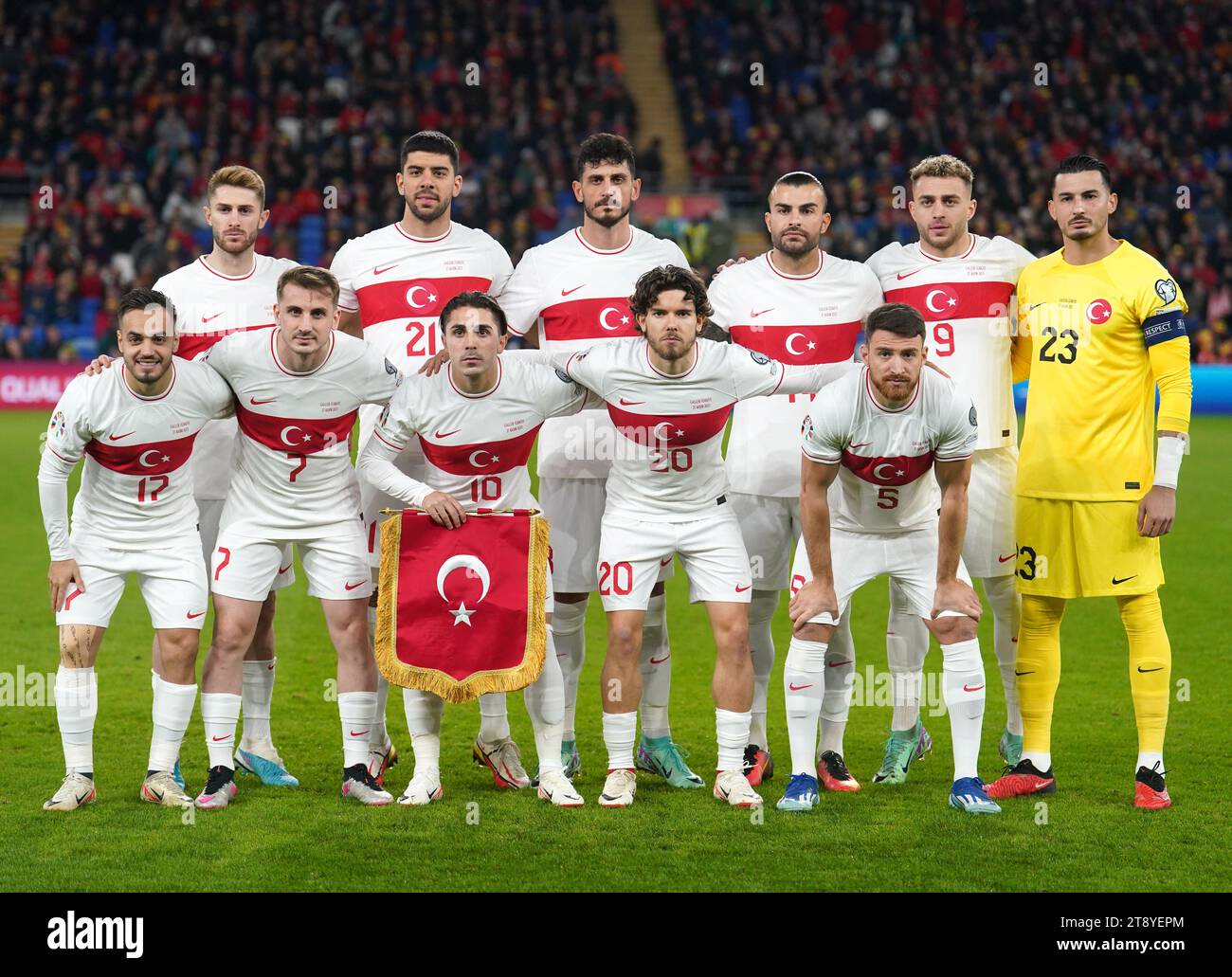 A Turkey team group photo ahead of the UEFA Euro 2024 Qualifying Group ...