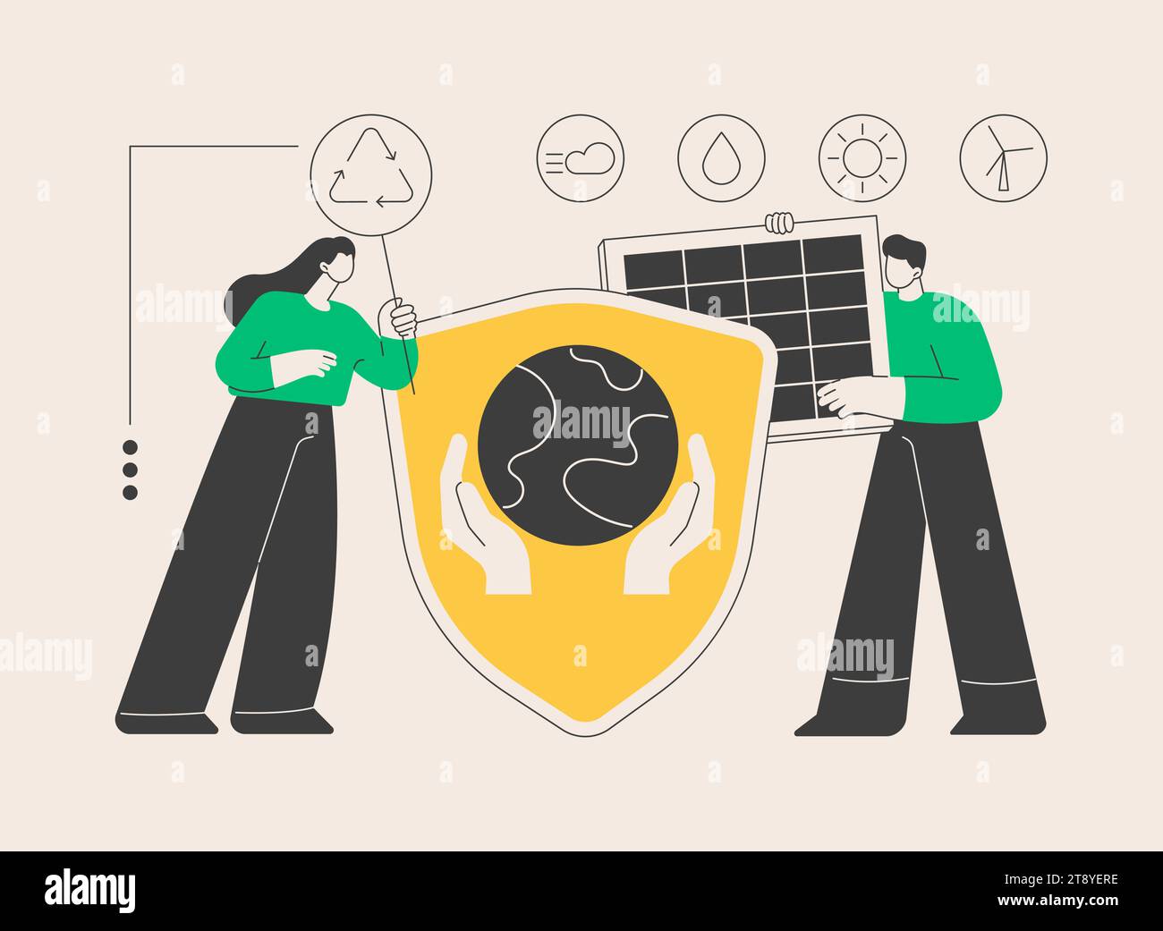 Resources protection abstract concept vector illustration Stock Vector ...