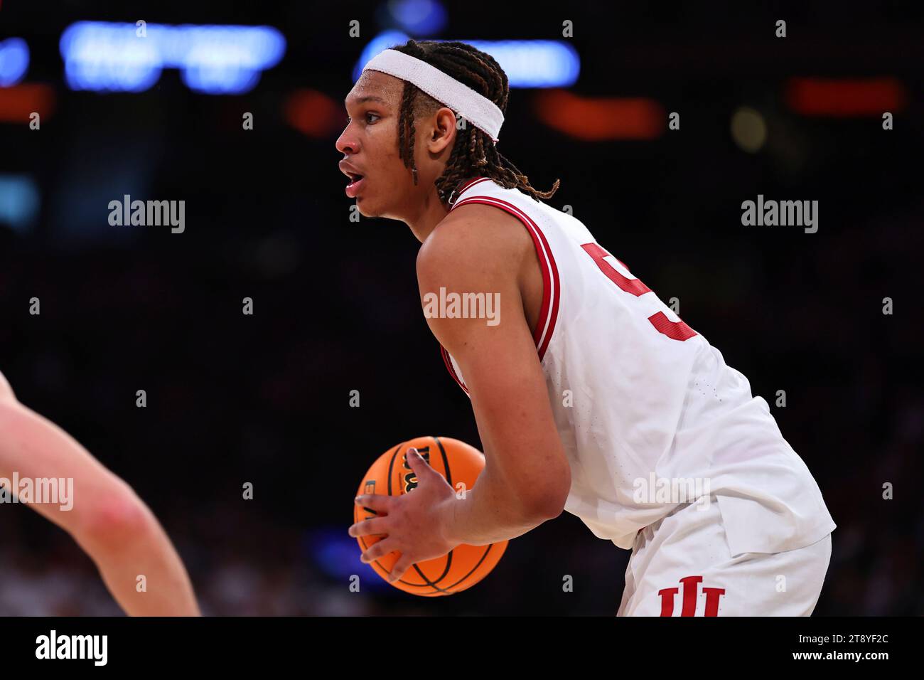 NEW YORK, NY - NOVEMBER 19: Malik Reneau #5 of the Indiana Hoosiers ...
